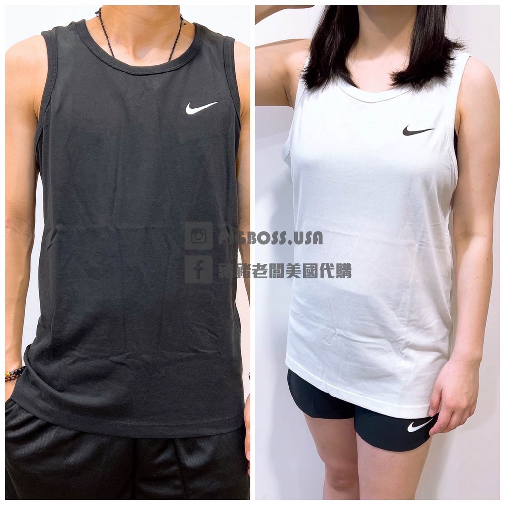 【豬豬老闆】NIKE TANK DFC SOLID 小勾 透氣 訓練 運動 背心 男款 黑AR6070-010 白100 | 蝦皮購物