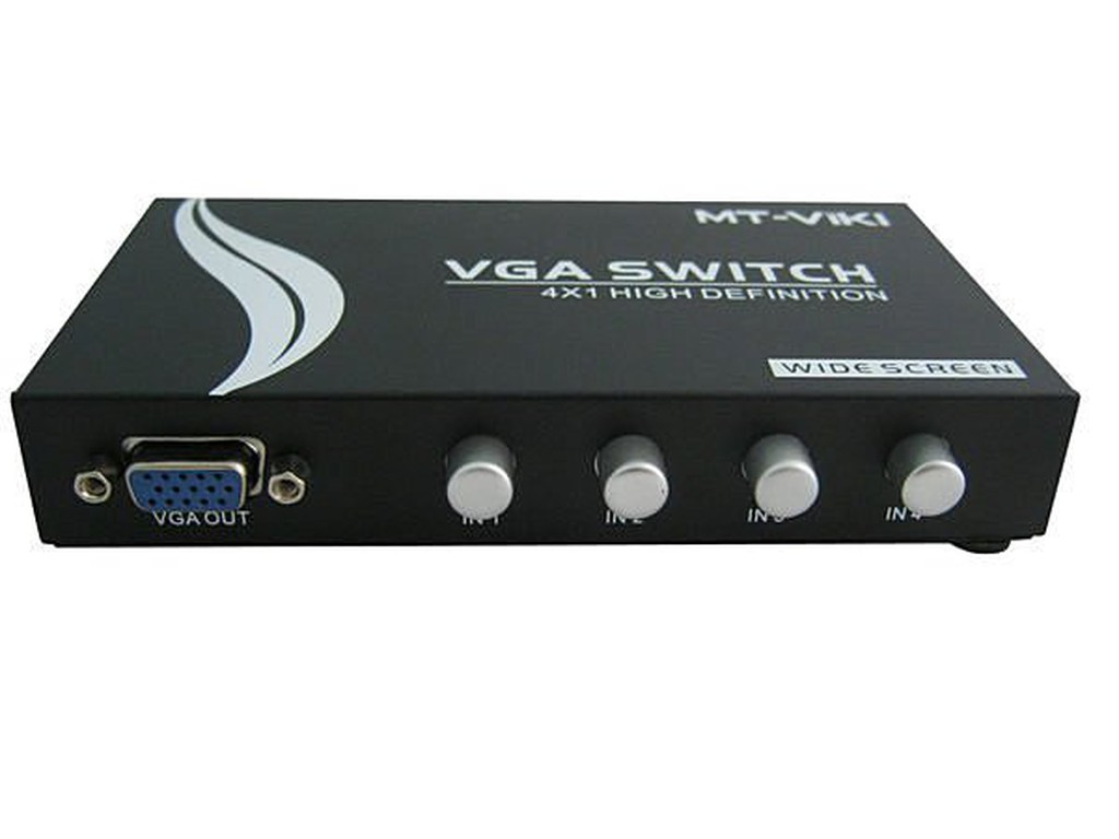 1對4 手動式 VGA Switch 雙向螢幕切換器，250MHz, 1920X1440 SVW104-250 | 蝦皮購物