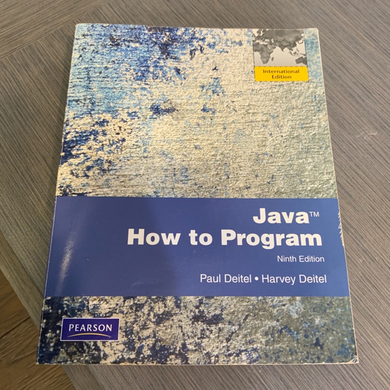 二手 Java 程式設計與藝術 第九版 英文版 How to program PEARSON | 蝦皮購物
