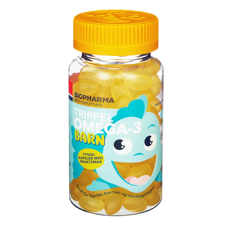 挪威兒童魚油[免運費]120顆trippel omega 3 barn | 蝦皮購物