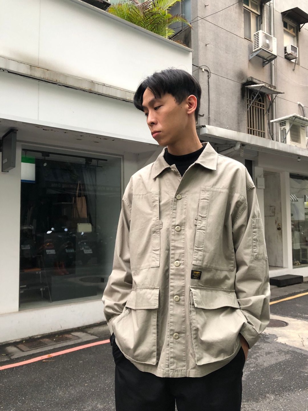 完售 》全新正品 21SS Carhartt WIP Elvis Shirt Jac 長袖外套 軍事系列 四口袋 | 蝦皮購物