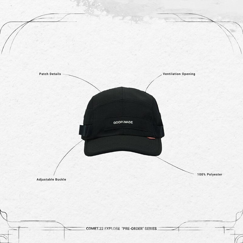 Goopi “G-R1M”- Patch Camp Cap - Black 老帽 棒球帽 | 蝦皮購物
