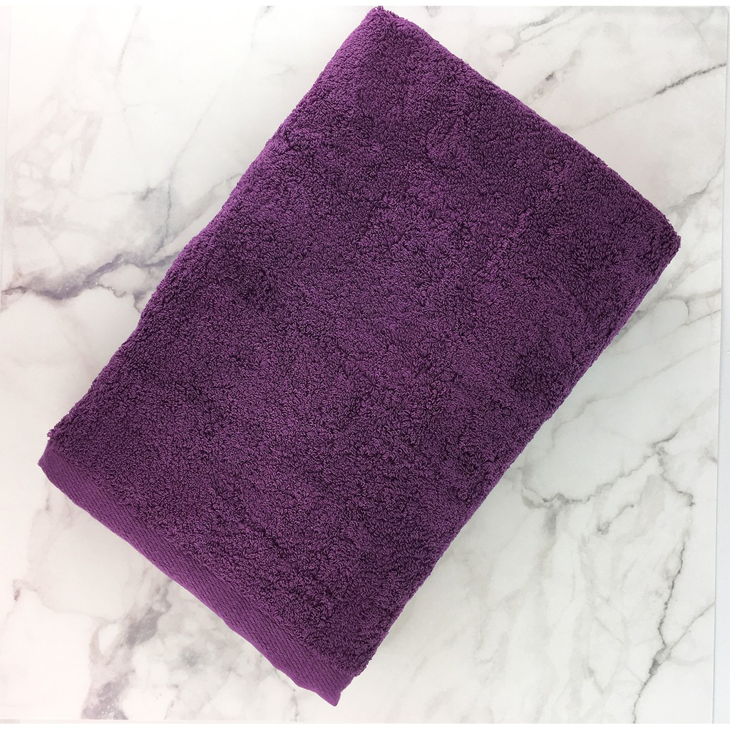 【Dayitowel】《浴巾》深紫浴巾 純棉 吸水極佳 不褪色 大量可客製印字 電繡logo 台灣製造 | 蝦皮購物