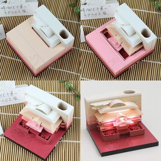 【Ang 24h出貨】立體便利貼宮崎駿千與千尋同款3d建築模型ins網紅創意紙凋便籤紙訂製 | 蝦皮購物