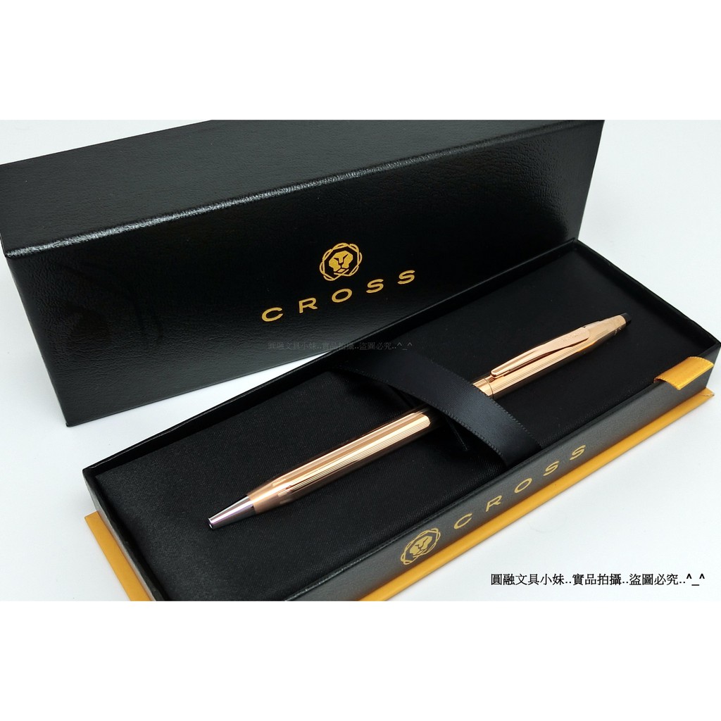 【圓融文具小妹】CROSS 高仕 CLASSIC CENTURY 14K 玫瑰金 原子筆 經典世紀1502 #5900 | 蝦皮購物