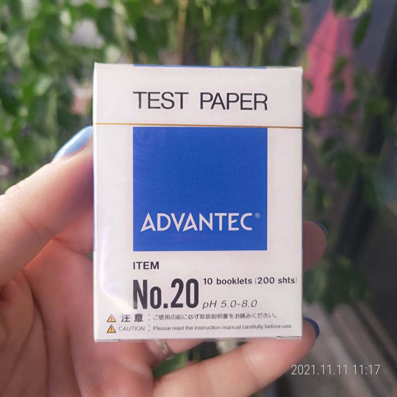 日本TOYO ADVANTEC書型NO.20(甲基紅&溴瑞香草藍混合)酸鹼測試紙PH 5.0-8.0含稅附發票 | 蝦皮購物