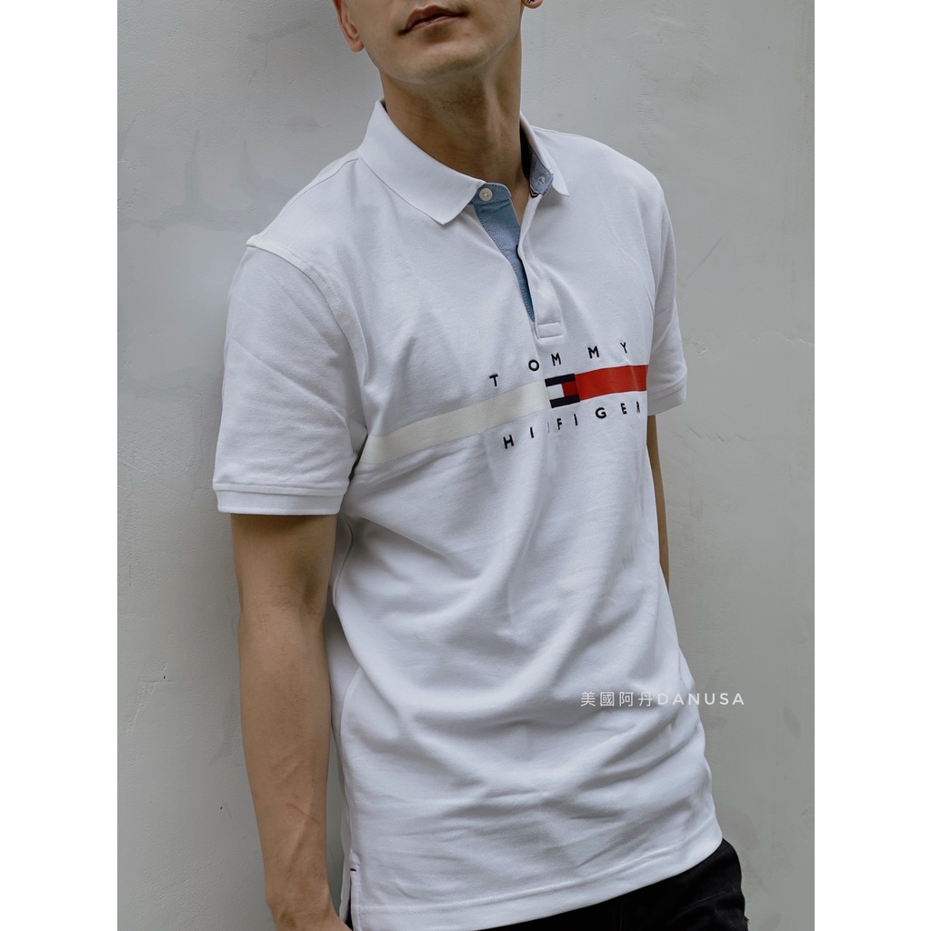 『美國阿丹』Tommy Hilfiger TOMMY 男成人 POLO衫 短袖POLO衫 | 蝦皮購物