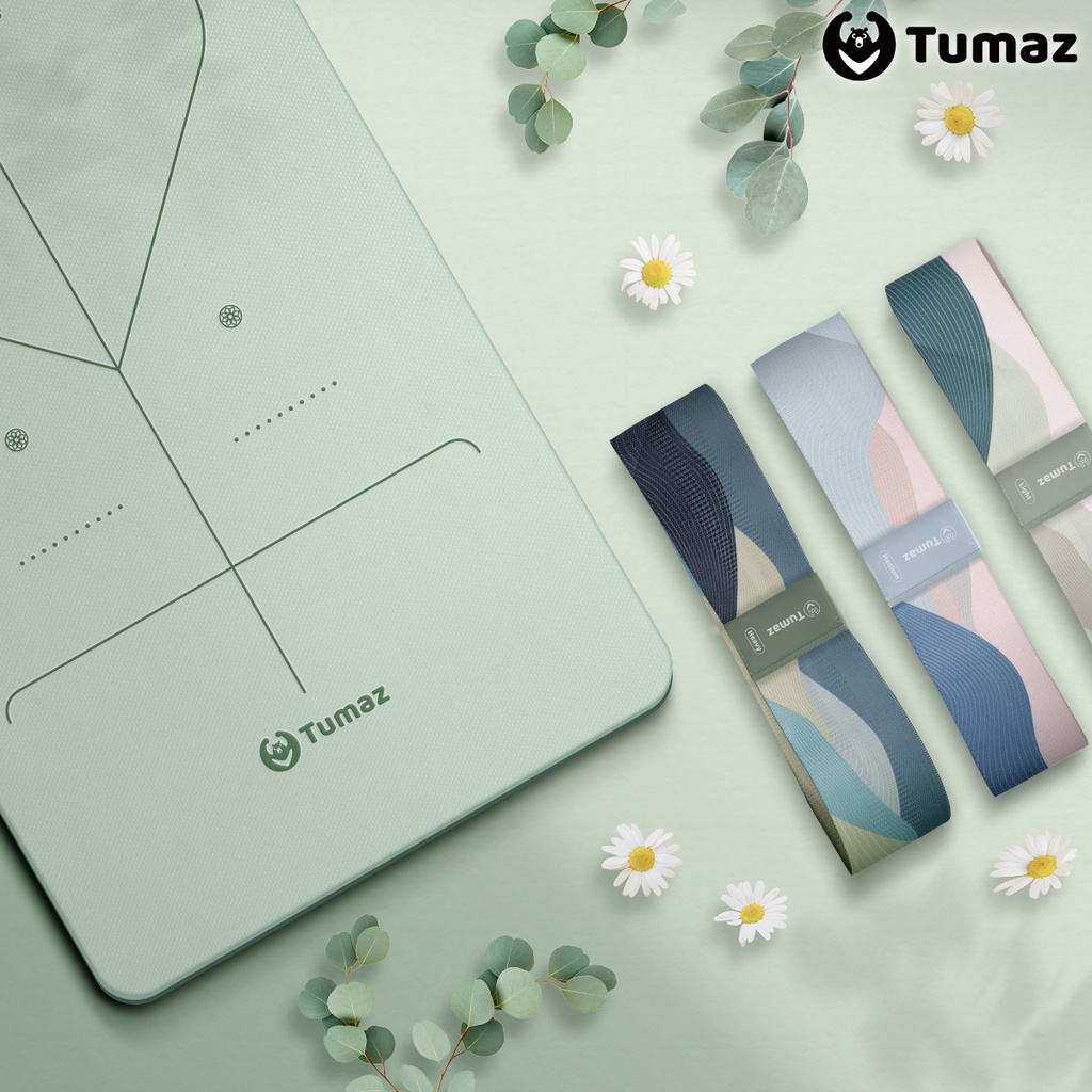 Tumaz月熊/ 6mm TPE 瑜珈墊+織布翹臀圈3入組 | 任搭任選 組合優惠 台灣現貨 | 蝦皮購物