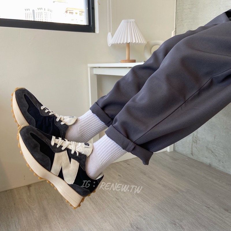 【Renew】現貨 New Balance 327 焦糖底 灰綠 麂皮 淺灰 米白 灰 黑 MS327KA1 KB1 | 蝦皮購物