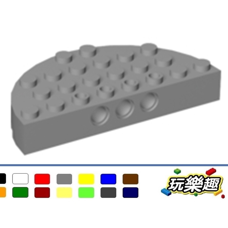 玩樂趣 LEGO樂高 47974 Brick,Round Corner 4x8 二手零件 2G40B-B | 蝦皮購物