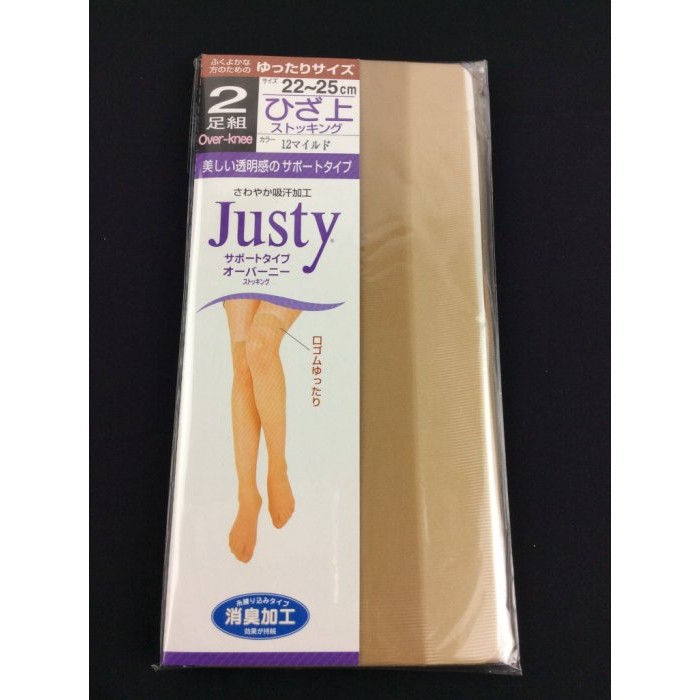 平井涼子*日本製 JUSTY 消臭加工 SCY 22-25 透膚 膝上襪 大腿襪 絲襪 2雙裝 | 蝦皮購物