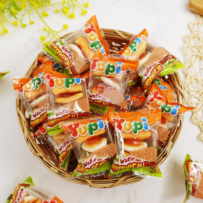 【Yupi】呦皮鬆餅三明治QQ糖 378g【8992741987783】 三明治鬆餅軟糖 鬆餅 QQ軟糖 (印尼糖果) | 蝦皮購物