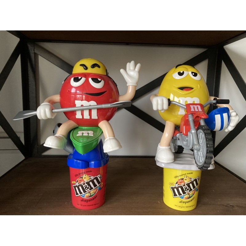 M&M’s糖果機 m&m’s巧克力機 mms巧克力公仔 m&m公仔 置物罐 極限運動 | 蝦皮購物