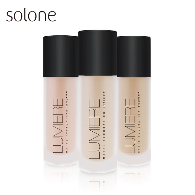 Solone 訂製輕粉底35ml / 01象牙白 / 02陶瓷粉 / W5流沙麥 | 蝦皮購物