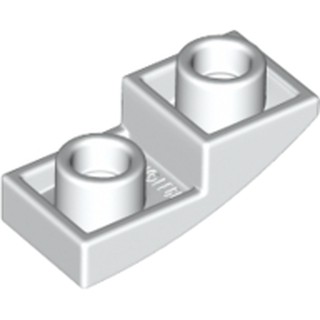 LEGO 樂高 24201 白色 反向弧面磚 Slope Curved 2x1 6172927 | 蝦皮購物
