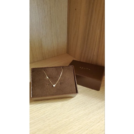 agete 全新18K金10分 秘密項鍊 日本輕珠寶 | 蝦皮購物