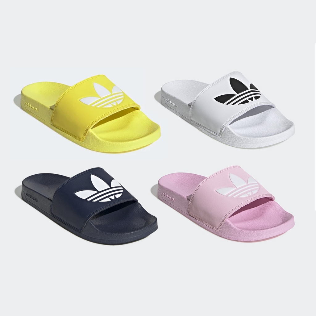 ADIDAS ADILETTE LITE SLIDES 白 黑 藍 粉 黃 三葉草 拖鞋 運動拖鞋【FU8298】 | 蝦皮購物
