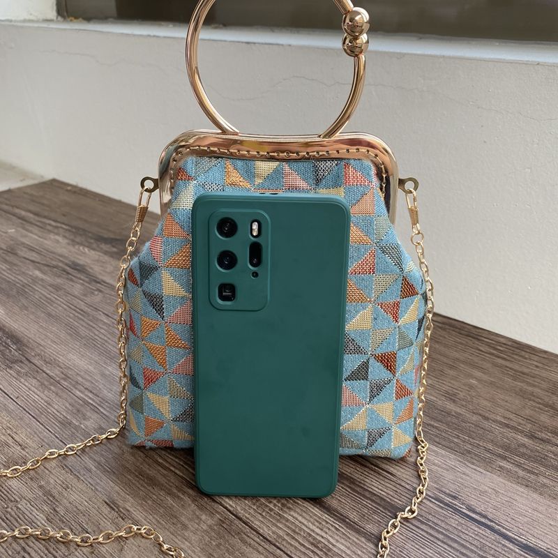 【Gstudio.s】文創手作12cm手镯口金包手工diy材料包藍色風車斜跨包手機包 | 蝦皮購物