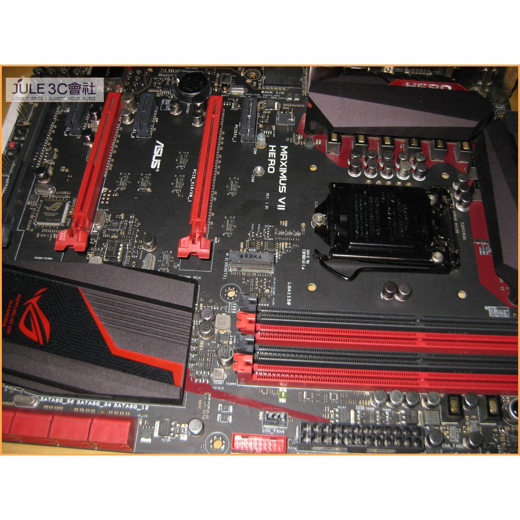 JULE 3C會社-華碩ASUS MAXIMUS VII HERO Z97/ROG/電競/M2/良品/1150 主機板 | 蝦皮購物