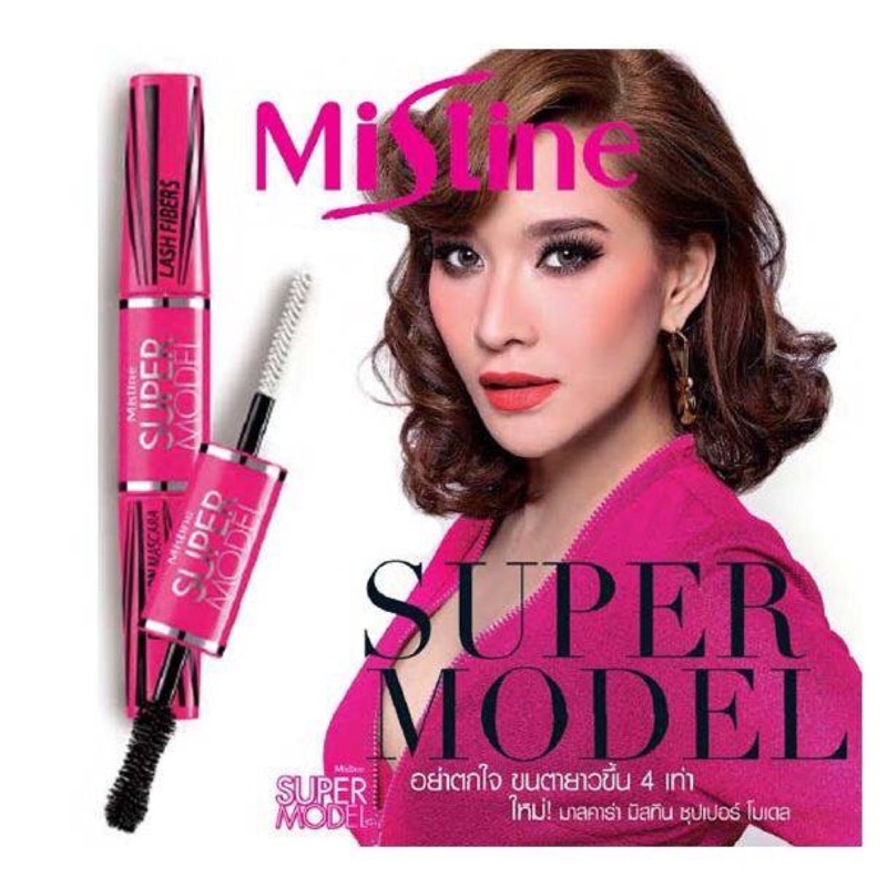 現貨+預購 泰國Mistine Super Model Mascara紅管4D雙頭纖長濃密睫毛膏 | 蝦皮購物