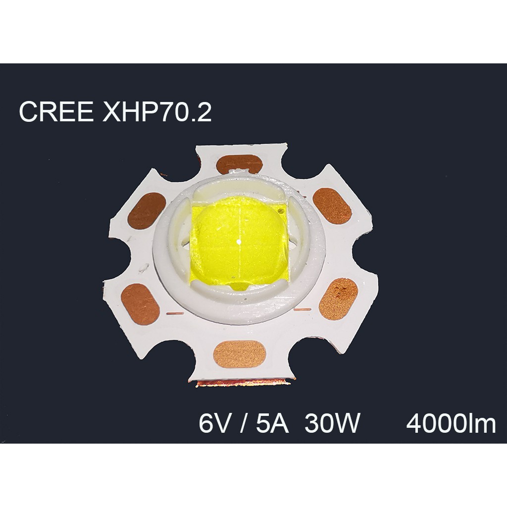 CREE XHP70.2 1A燈珠 6V白光 P70 30W高功率LED | 蝦皮購物