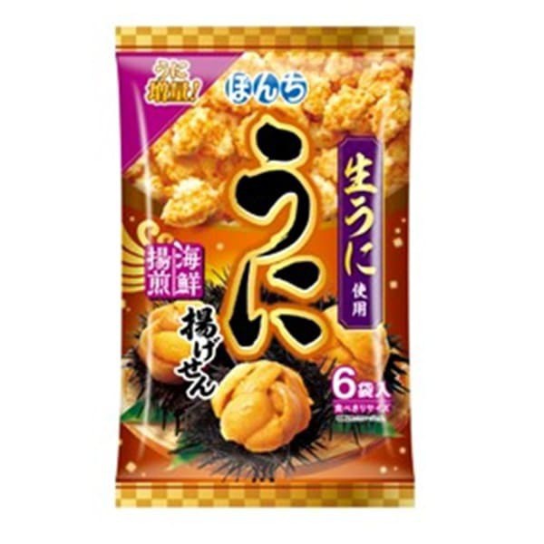 ぼんち 海鮮炸米餅 海膽口味 6包入72g | 蝦皮購物