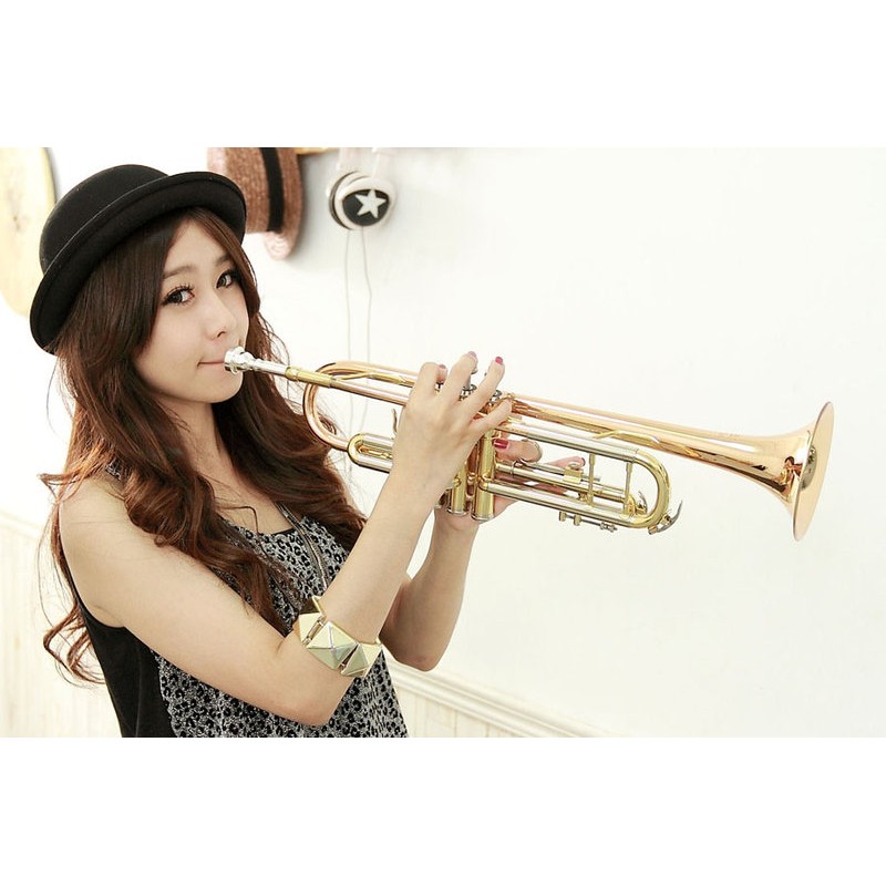 小號 JYTR-M300G 加強型 小喇叭 雙水門+琴盒.蒙乃爾活塞 / 白銅變音管 小叮噹的店 | 蝦皮購物