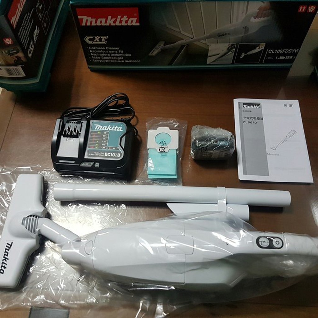 【欣瑋】 Makita 牧田 CL107FDSMW 12V 紙袋式 充電式吸塵器 CL107 4.0電池 | 蝦皮購物