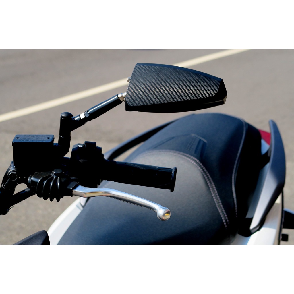 DreamBase QH2 碳纖維 卡夢 壓花 後照鏡 GOGORO2 EC05 Ai1 JET SL 勁戰 FORCE | 蝦皮購物