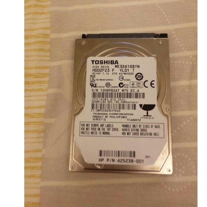東芝TOSHIBA MQ01ABF032 320G 2.5吋 良品 筆電 硬碟 | 蝦皮購物