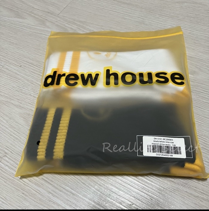 【Reallife】現貨 美國官網Drew House 2 pack mascot stripe socks 笑臉長襪組 | 蝦皮購物