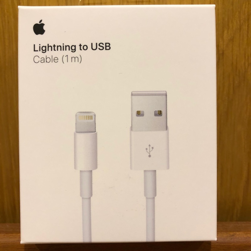 Apple原廠8 pin Lightning to USB轉接線 1m 全新未拆 | 蝦皮購物