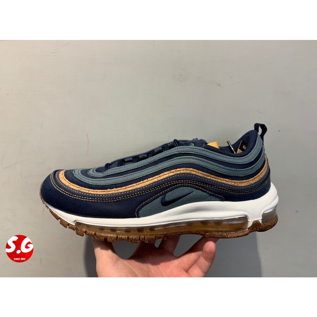 S.G NIKE AIR MAX 97 SE DC3986-300 深藍 軟木塞 復古 氣墊 緩震 運動鞋 休閒鞋 男鞋 | 蝦皮購物