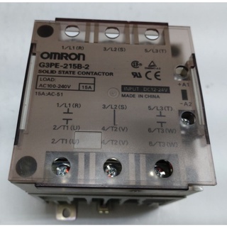 🌞二手OMRON歐姆龍G3PE-215B-2加熱器用固態繼電器15A三相SSR入DC12～24V出AC100～240V | 蝦皮購物