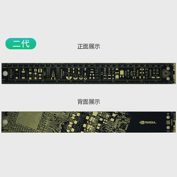 【ThreeFour】Nvidia 信仰尺 PCB Ruler 信仰尺 一代 二代30CM 工程師 畫圖必備 質感超好! | 蝦皮購物