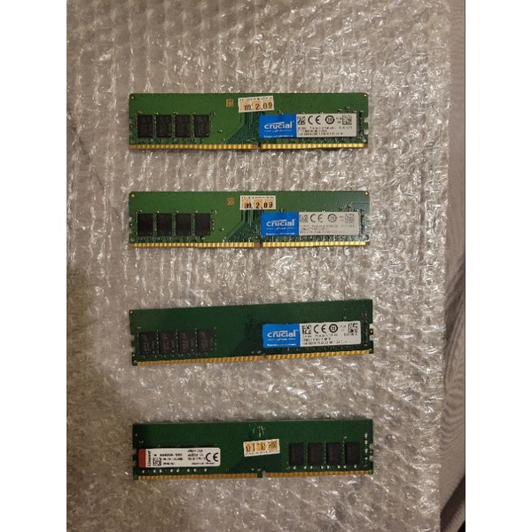 美光、金士頓 8g 2666 2133桌上記憶體 二手 正常 | 蝦皮購物