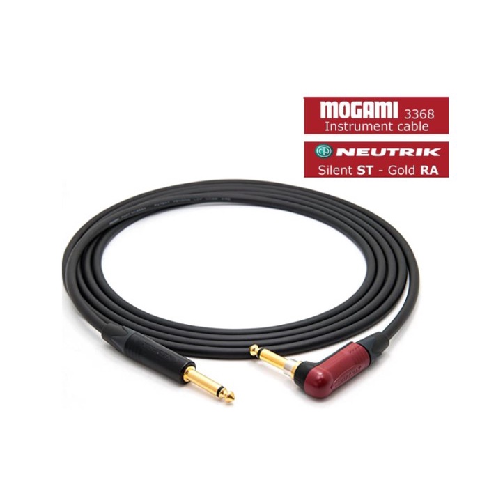 MOGAMI 3368+Neutrik 鍍金/靜音接頭 吉他/樂器導線 | 蝦皮購物