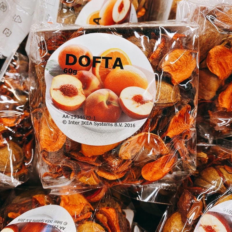 IKEA DOFTA 乾燥花 香氛 裝飾品 香味 桃子/橘子 橘色 | 蝦皮購物