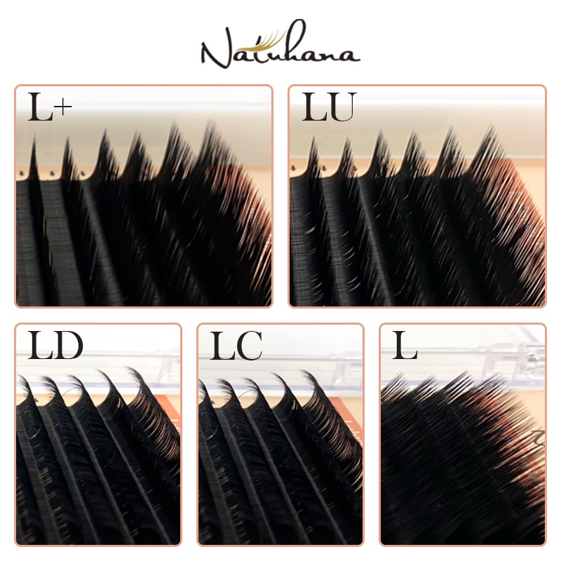 NATUHANA 現貨 L L+ LC LD LU 8-15mm 嫁接睫毛 純手工 自然柔軟濃密逼真 眼睫毛種植 假睫毛 | 蝦皮購物