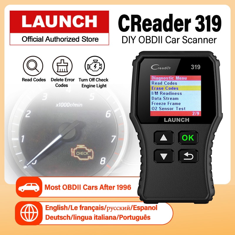 推出 X431 Creader 319 OBD2 Scanner obd 2 汽車診斷工具 CR319 自動 ODB 代 | 蝦皮購物