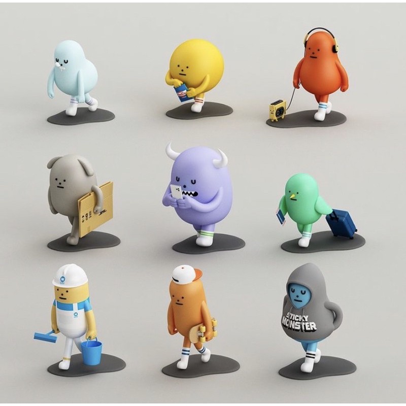 SML mini 走走系列 盒玩現貨Sticky monster lab mini黏黏怪物 | 蝦皮購物