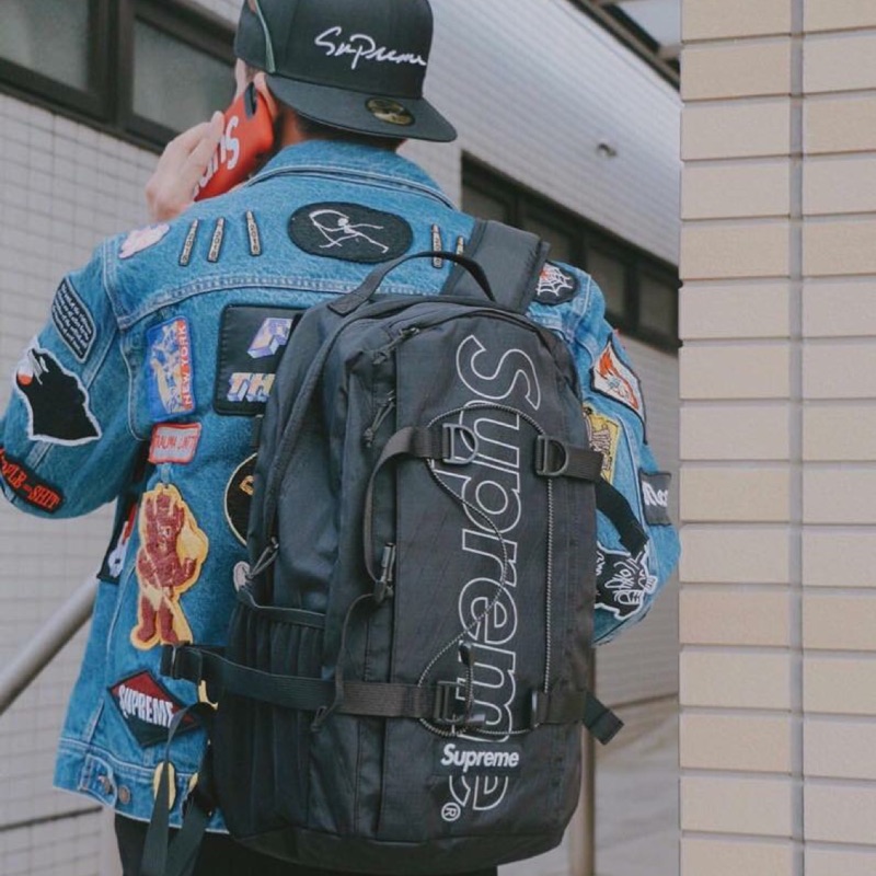 全新現貨 黑色Supreme 18FW 45th backpack | 蝦皮購物