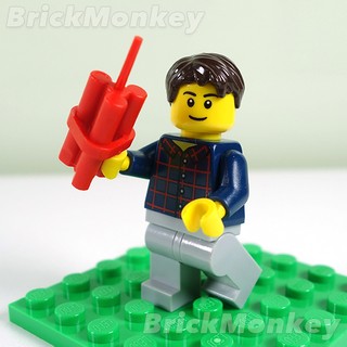 樂高 LEGO 紅色 管狀 炸藥 鞭炮 炸彈 火藥 武器 64728 4538780 Red bomb Sticks | 蝦皮購物