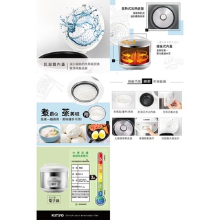 KINYO耐嘉 REP-10 四人份電子鍋/REP-15 七人份電子鍋 電鍋 機械式 飯鍋 不沾塗層內鍋 蒸煮鍋 炊飯鍋 | 蝦皮購物