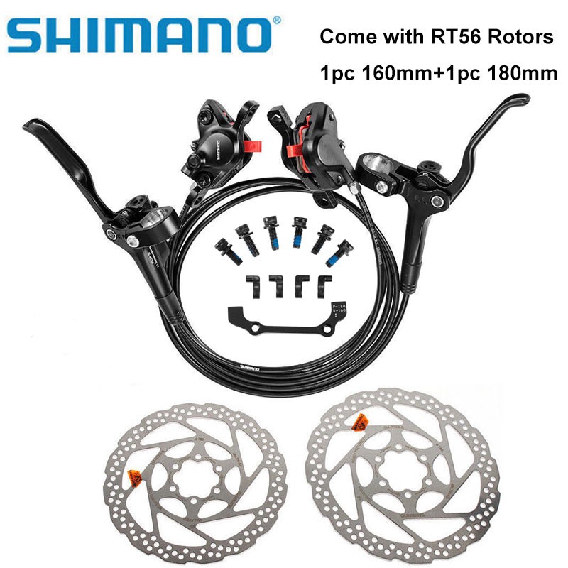 SHIMANO MT200 自行車製動器液壓 MTB 盤式製動器 RT56 轉子 160mm 180mm | 蝦皮購物