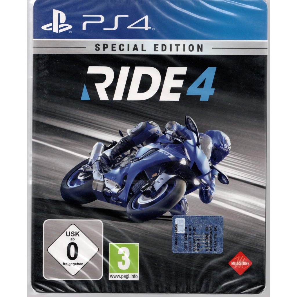 {瓜瓜皮}全新PS4 遊戲 中文版 極速騎行4 RIDE 4 鐵盒版 (遊戲都能回收) | 蝦皮購物