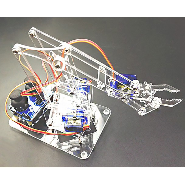 458 機械臂壓克力 4自由度機器人 機械手臂 樹莓派 arduino brickpi 機器人 DIY電子製作散件 | 蝦皮購物