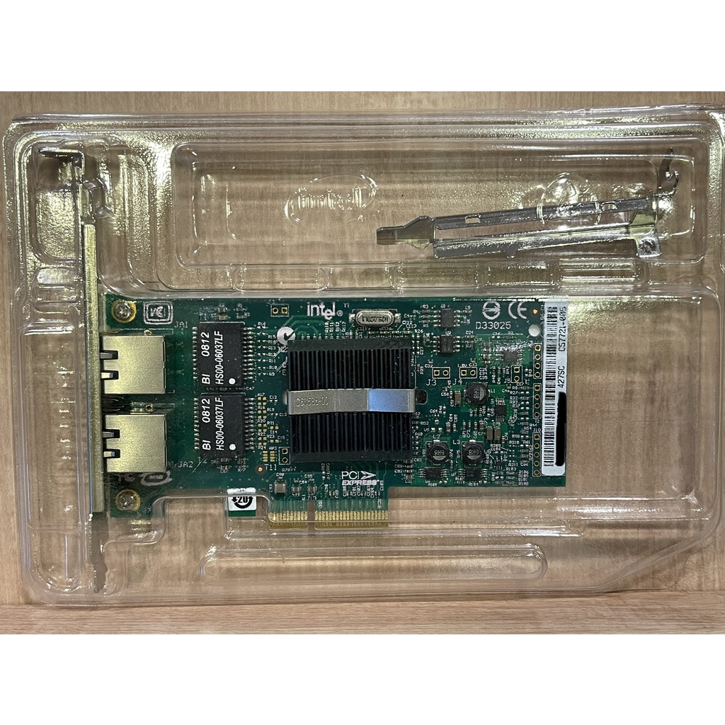 (免運) Intel PRO/1000 PT DUAL PORT 82571 PCIe 雙埠伺服器網路卡(附轉卡) | 蝦皮購物
