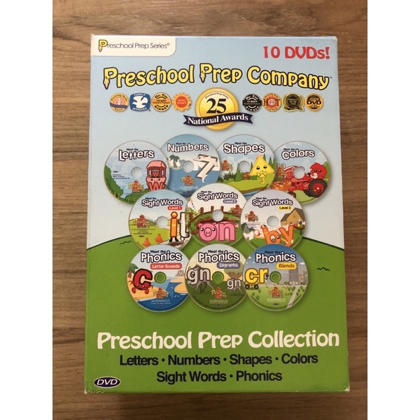 【Preschool Prep Company】美國原裝 10 DVD 幼兒語言教育 | 蝦皮購物