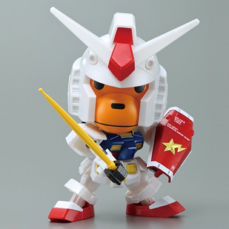 BABY MILO ＆ RX-78-2 GUNDAM [SD EX-STANDARD]潮牌聯名猴子初鋼 | 蝦皮購物